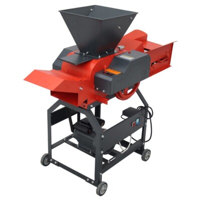 Hay Cutter Pulverizer with Belt Conveyor 220V 6 Blades 500-1000kg/h ...