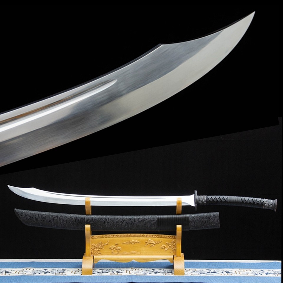 Battle Ready Chinese Broadsword Wushu Sword 65 Manganese Steel Blade ...