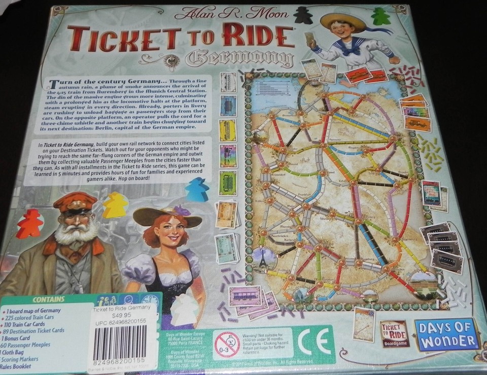 Ticket to Ride Germany Board Game Days of Wonder 2017 NIB | eBay