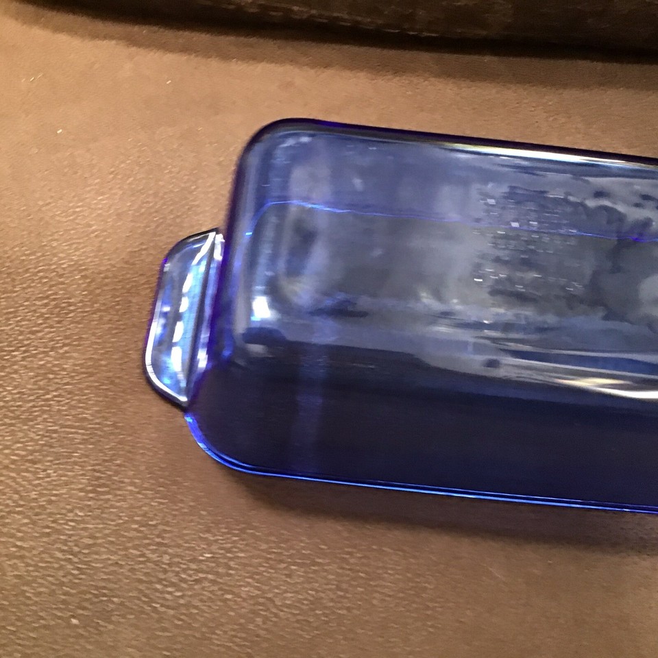 PYREX ORIGINALS COBALT BLUE GLASS BREAD LOAF MEATLOAF PAN 213-R | eBay