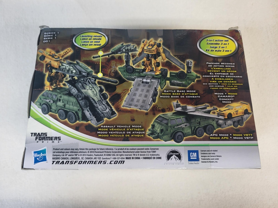 Transformers Cyberverse Dark of The Moon Bumblebee Mobile Attack Bunker ...