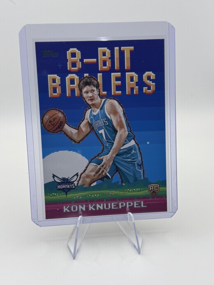 (2) 2025-26 Topps - 8-Bit Ballers Kon Knueppel #8B-34 Holofoil and Base ...