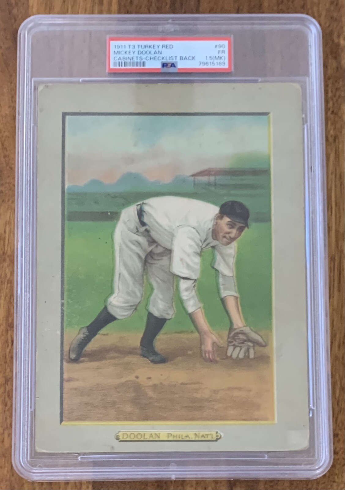 1911 Turkey Red T3 #90 Cabinet Card Mickey Doolan PSA 1.5 | eBay