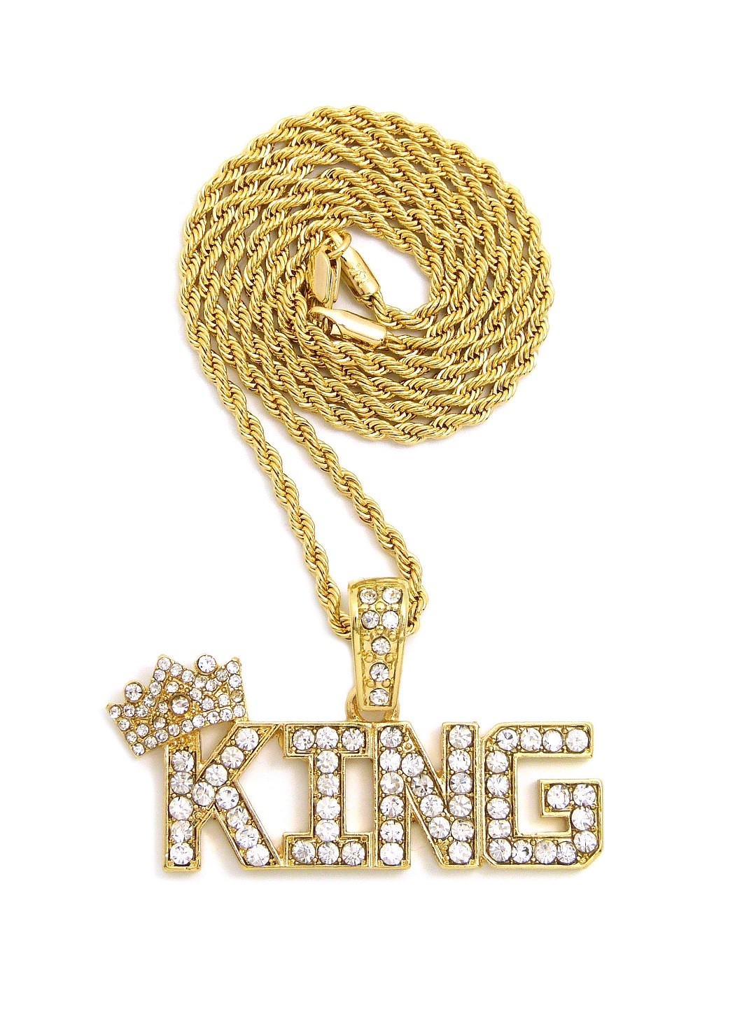 NEW KING PENDANT & 24" VARIOUS CHAINS HIP HOP NECKLACES - XZ242 | eBay