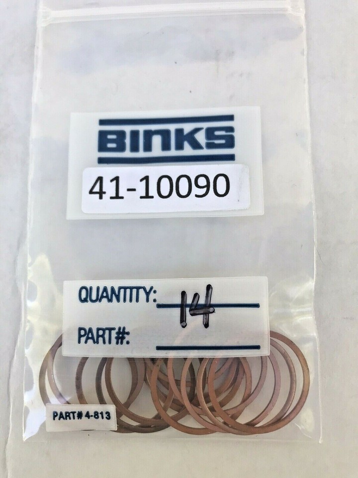 ONE LOT OF 7 BINKS SKU'S = RETAINERS / GLANDS / RETAINERS AND GASKETS ...