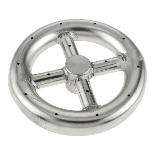 6" Round 304 Stainless Burner Ring for Natural Gas & Propane Fireplace ...