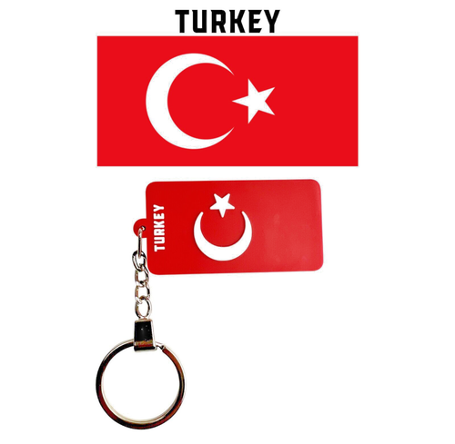 TURKEY / TURKISH FLAG KeyRings,Keychains,Keyring GIFT 4 TURKISH Family ...