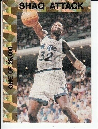 All Star Rookie Shaquille O'Neal Limited EDT Promo Card #1 Gold Foil ...