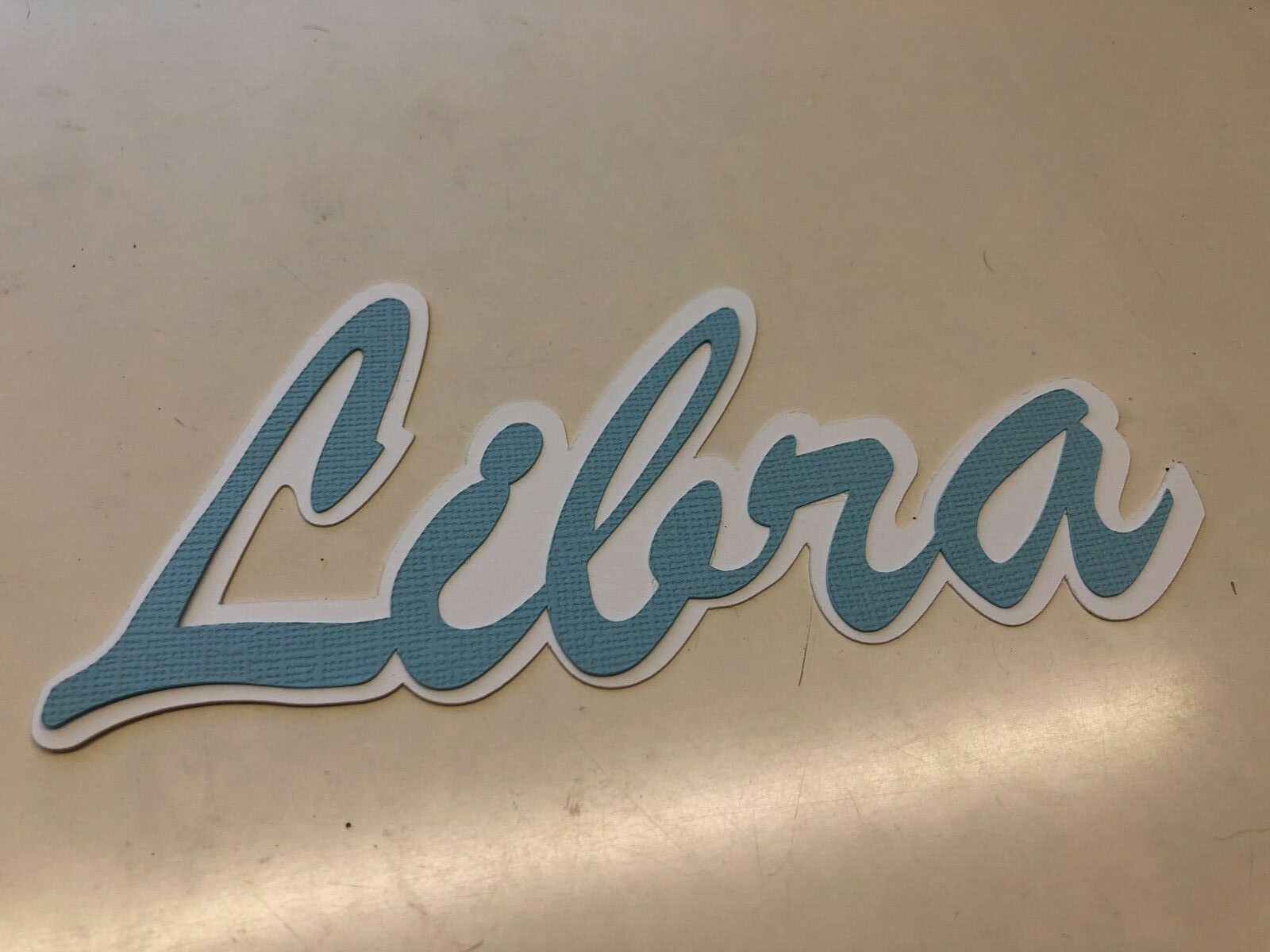 Premade Scrapbook Page Title "Libra" | eBay