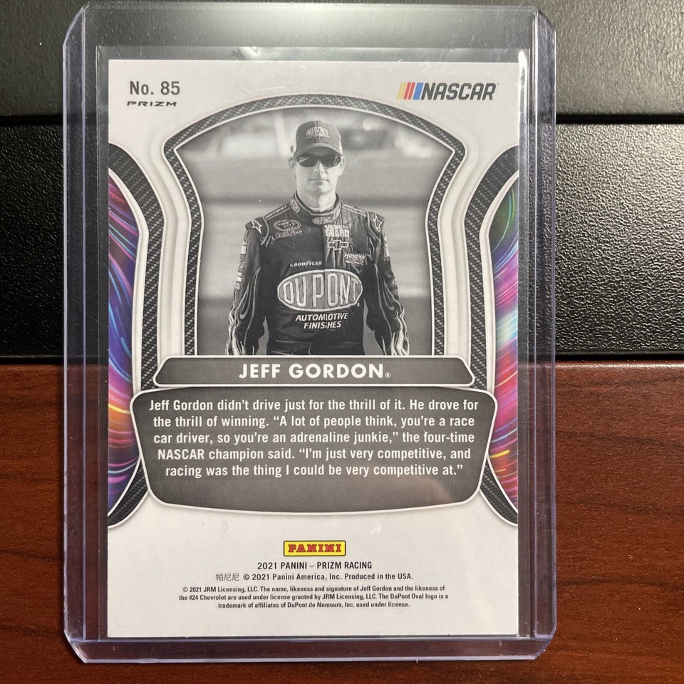 2021 Panini Prizm Legends Red & Purple Hyper Prizm Jeff Gordon #85 HOF | eBay