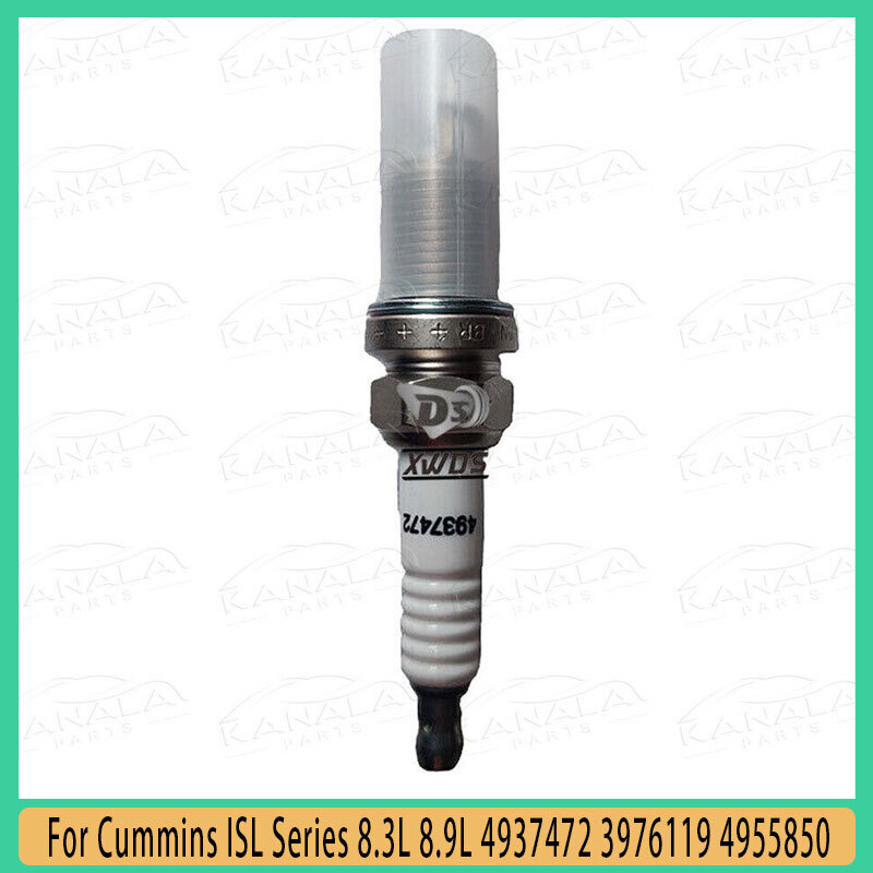 6PCS Spark Plug Kit For Cummins ISL Series 8.3L 8.9L 4937472 3976119 ...