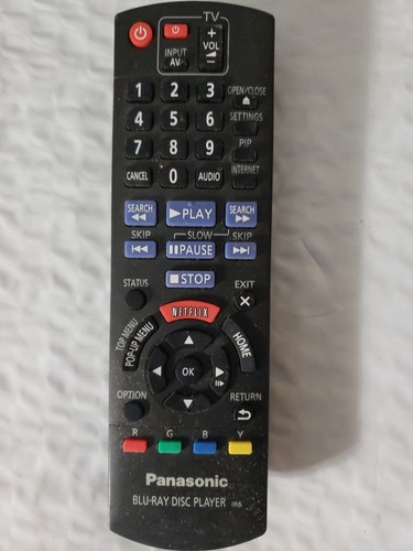 Genuine Original Panasonic Blu-Ray Disc Player IR6 Remote Control ...