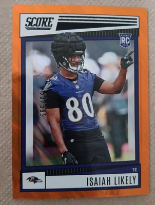 2022 Score Rookies Lava /599 Isaiah Likely #372 Rookie RC | eBay
