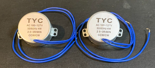 2pcs - TYC-50 Synchronous Motor AC 110V 4W 2.5-3RPM CCW/CW (S14) | eBay