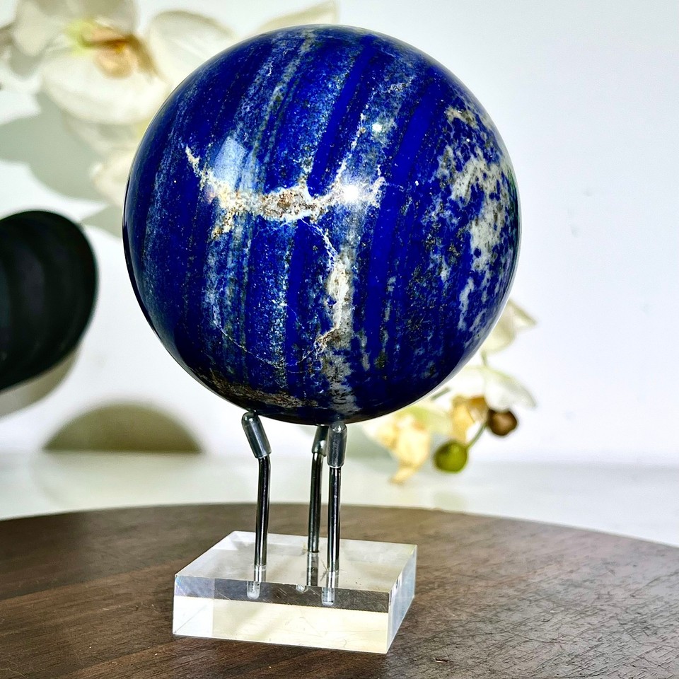3.15LB Natural Lapis lazuli Sphere quartz crystal ball rock Healing | eBay