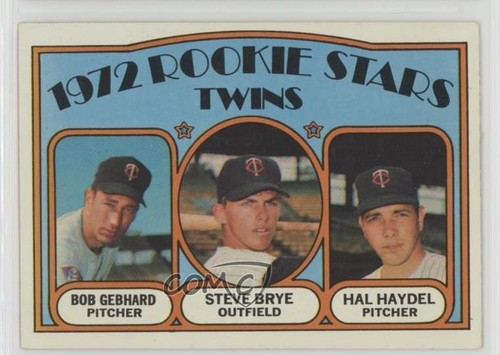 1972 Topps 1972 Rookie Stars Bob Gebhard Steve Brye Hal Haydel #28 1o0 ...