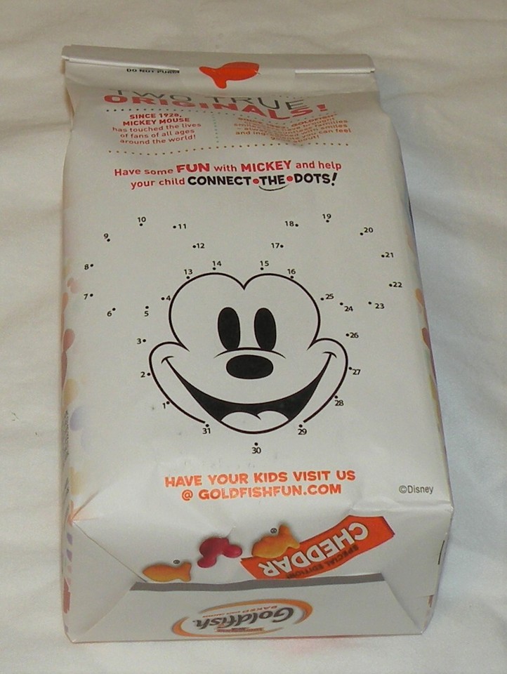 PEPPERIDGE Farm Mickey Mouse Goldfish Crackers Disney Special Edition ...