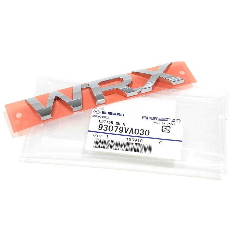 OEM 2015-2018 Subaru WRX Rear Lift Gate Trunk Emblem NamePlate NEW ...