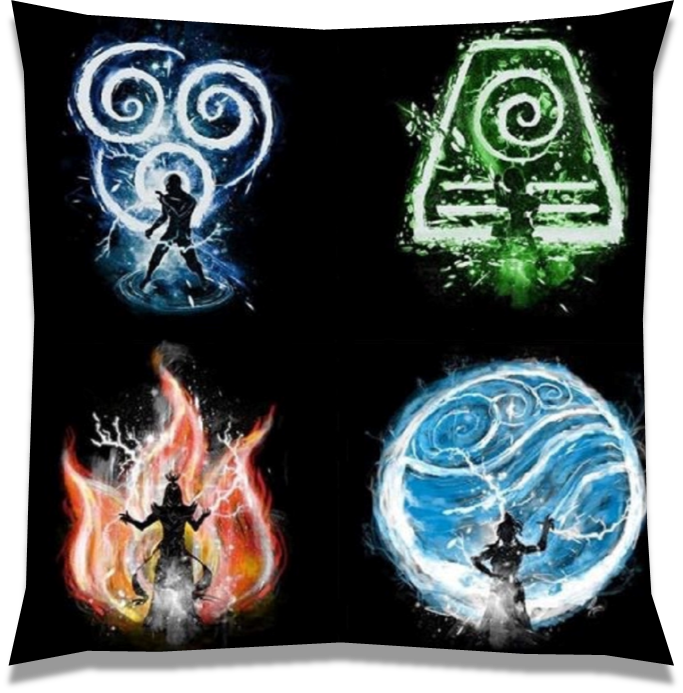 Avatar The Last Airbender Velvet Polyester Blend 18" x 18" Throw ...