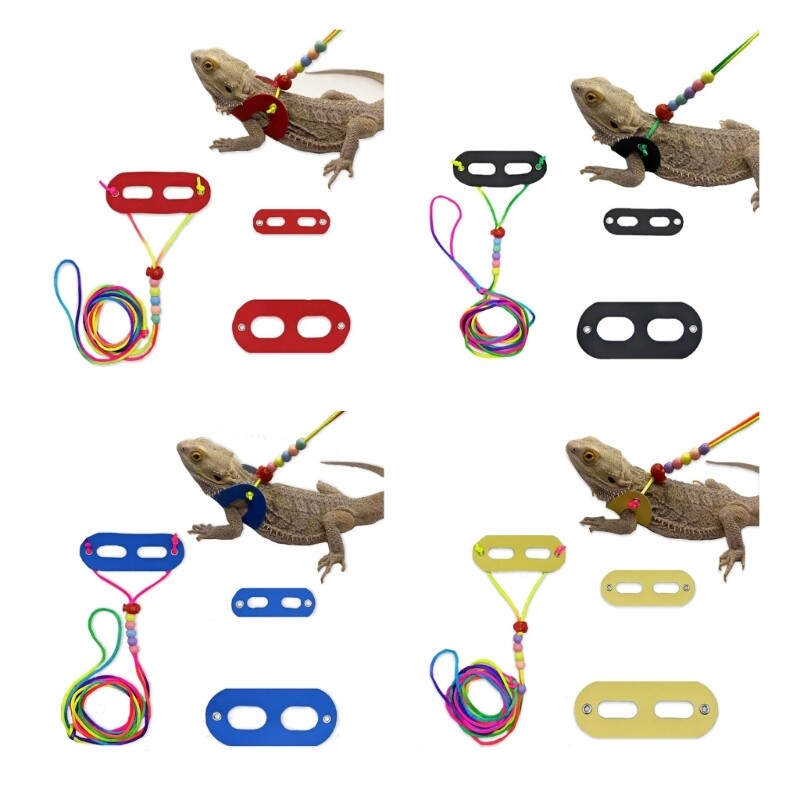 Small Reptile Traction Rope Lizards Leash for Safe Outdoor Walking 3 ...