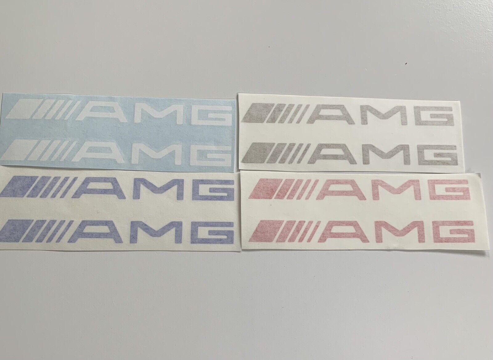 AMG Decals Window Stickers Mirror Stickers x2 (15.5cm x 1.5cm) | eBay