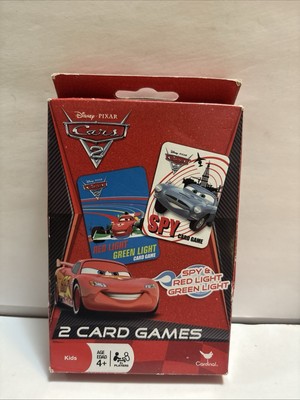 DISNEY PIXAR CARS 2 CARD GAMES INSIDE ONE BOX. SPY + RED LIGHT GREEN ...