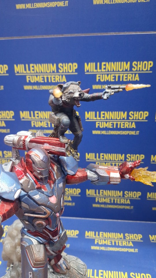 Iron Patriot & Rocket Avengers marvel statua Infinity 1/10 Iron Studios ...