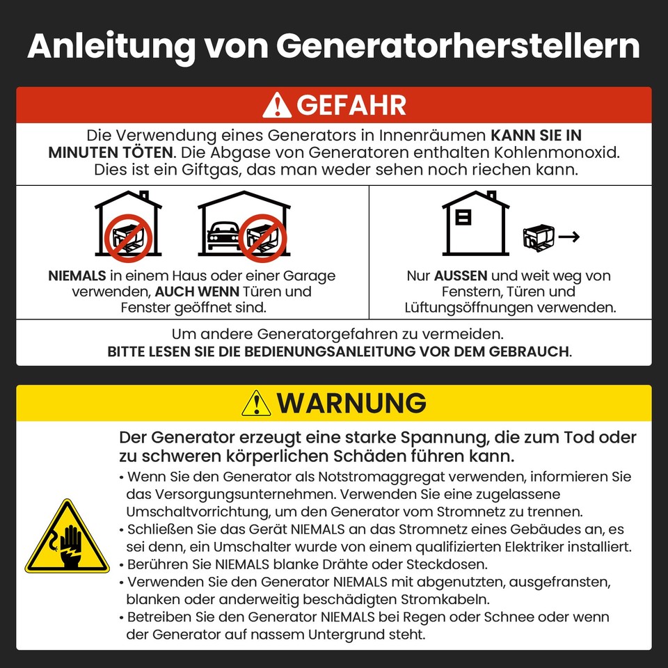 Notstromaggregat Stromerzeuger Benzin 3200W 3500W Inverter ...