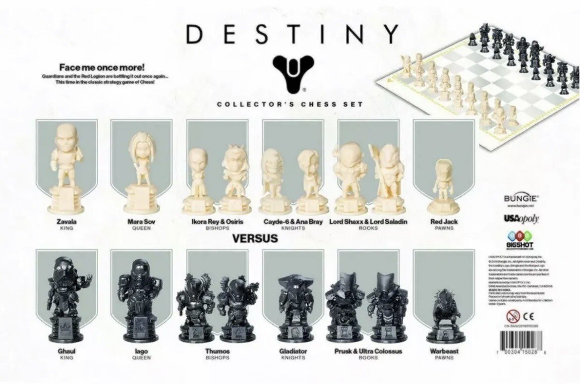 NIB Sealed Destiny Collector's Chess Set w/ Hero Pieces from Destiny ...