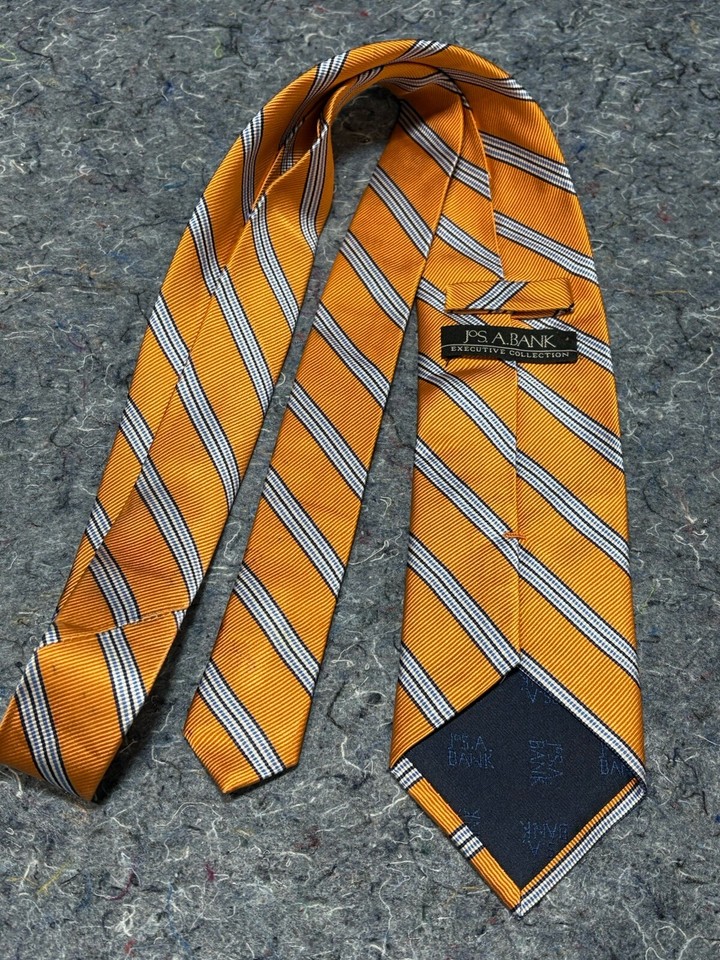 Jos A Bank Men’s Repp Necktie Executive Collection Luxury Tie 100% Silk ...