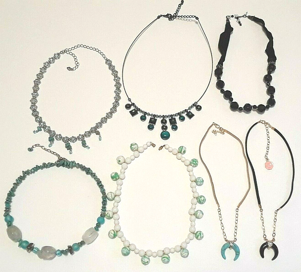 Turquoise stone necklace for parts or repair, RA 14/20 GF clasp ...