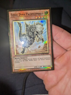 Yu-Gi-Oh! TCG Fossil Dyna Pachycephalo Maximum Gold: El Dorado MGED ...