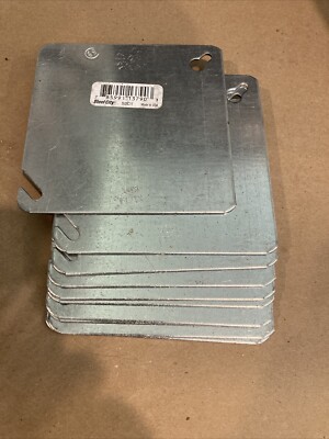 8 Pack- Bowers - 400-BW - 4" Square Steel Electrical Outlet Box Cover ...