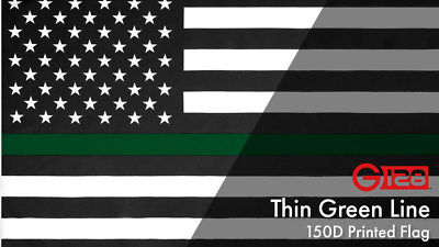 Green Line American Flag Blue/Green/Red Line US Flag, For X50 Flag