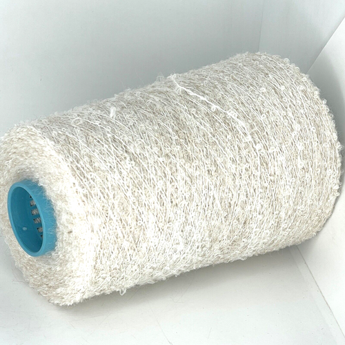 Cream BOUCLE LACE WOOL BLEND Yarn Cone per 270g / 0.60lb Knitting Craft ...