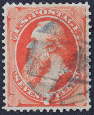 U.S. Used Stamp Scott #149 7c Stanton, Superb. Circular Fancy Cancel. A ...