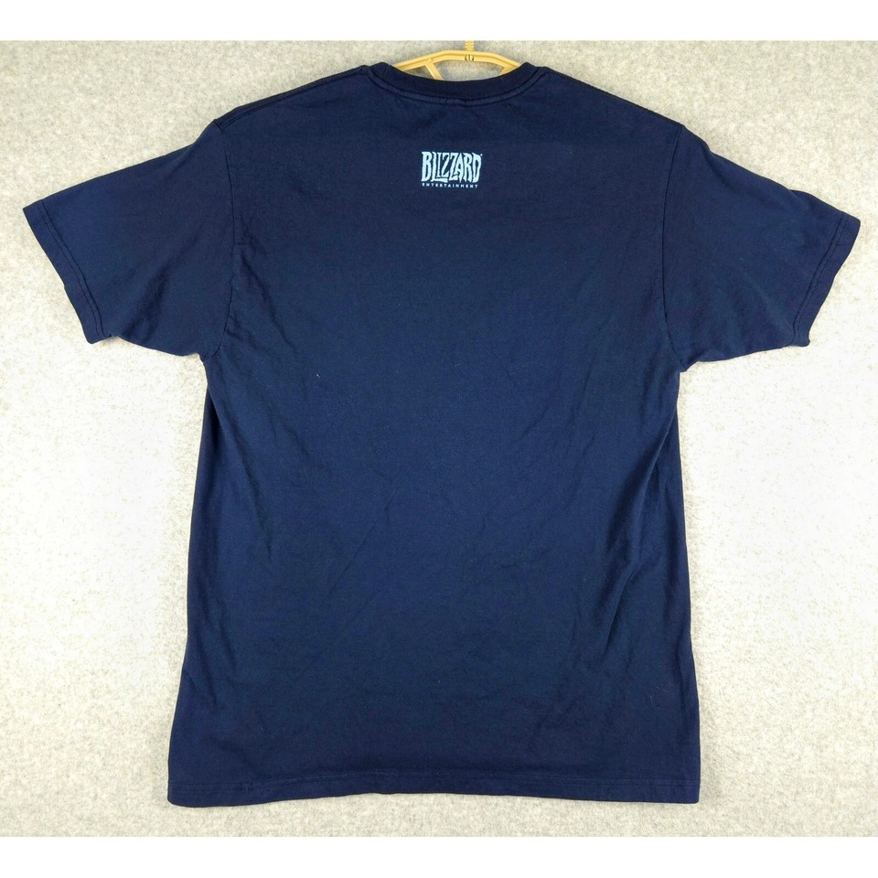 Blizzard Hearthstone Graphic Tee Gaming T-Shirt Jinx Blue Men's L | eBay UK