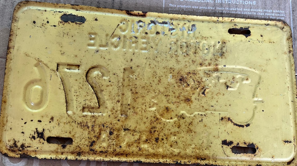 Indiana Historic Motor Vehicle License Plate #1276 | eBay