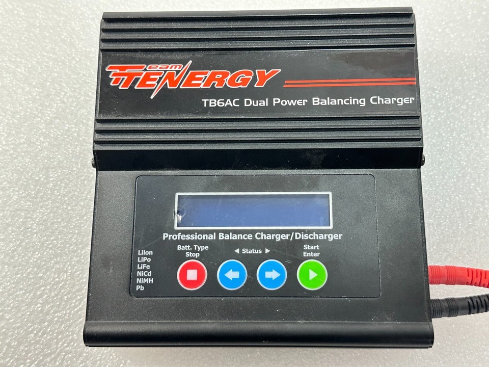 TEAM TENERGY TB6AC DUAL PWR BALANCING CHARGER, NICE UNIT & DEAL FREE ...