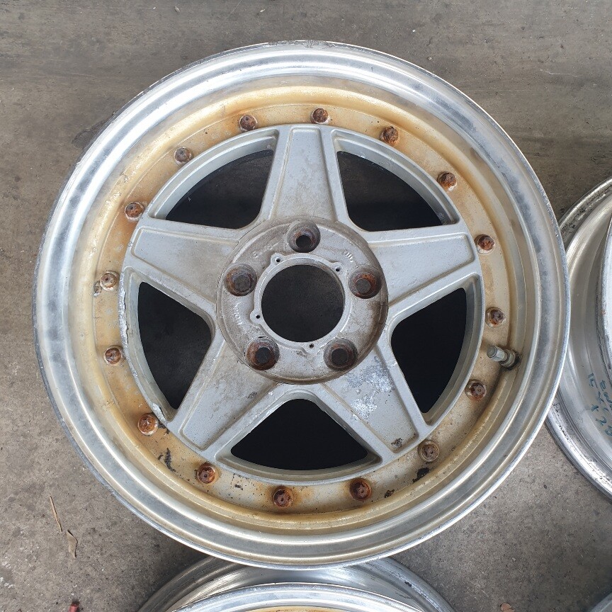 JDM WORK Ewing 5spoke 15" rims wheels for datsun 114.3X5 crown Z31 | eBay