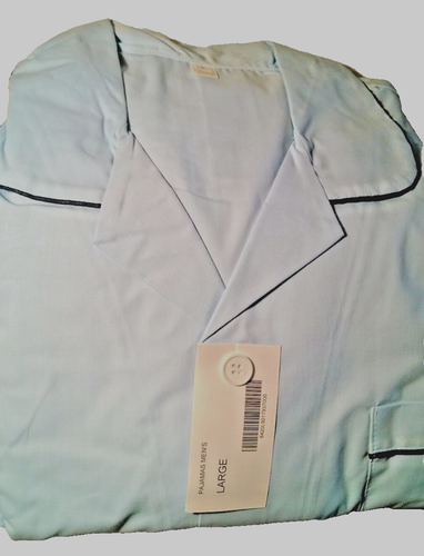 Military Hospital Pajamas set blue Short Sleeve old school Large | eBay