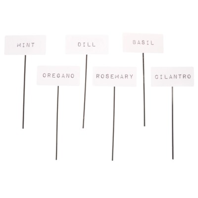 Target Brand Metal Herb Garden Stakes Plant Markers 6 Count | eBay