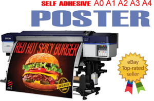 High Quality Poster Printing Self Adhesive Gloss White Vinyl A0 A1 A2 ...