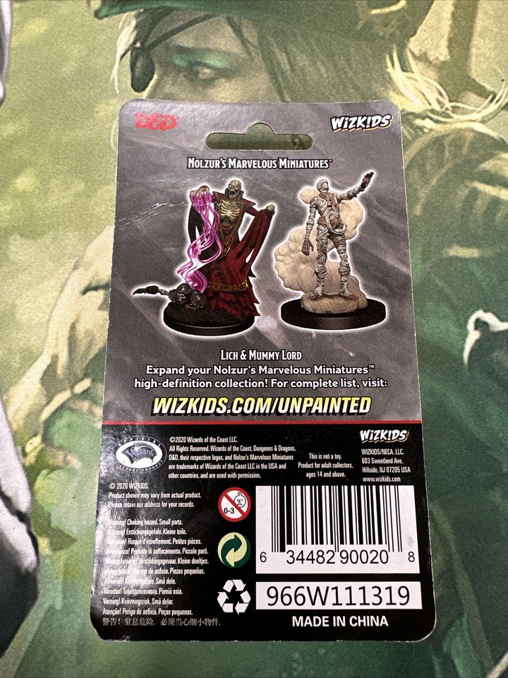 D&D Nolzur's Marvelous Miniatures: Lich & Mummy Lord (90020) New ...