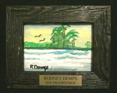 RODNEY DEMPS d. HOF FL. HIGHWAYMEN PAINTING SIGNED X2 OIL ON UPSON ...