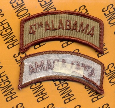 US ARMY 4th ALABAMA National Guard ARNG Desert DCU TAB patch m/e | eBay