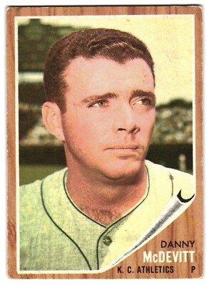 Danny McDevitt 1962 Topps MLB Card #493 | eBay
