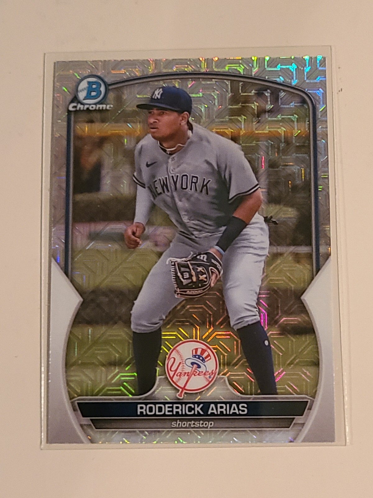 2023 Bowman Chrome Mega Roderick Arias #BCP-135 Mojo Top 100 Prospect ...