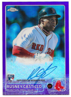 2015 Topps Chrome #AR-RC Rusney Castillo Rookie (Pruple Refractor) Auto ...