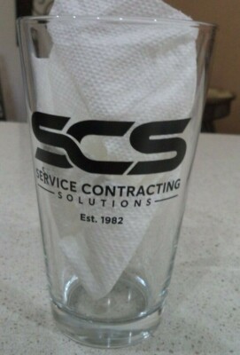 SCS Service Contracting Solutions 35 Years Pint Glass | eBay